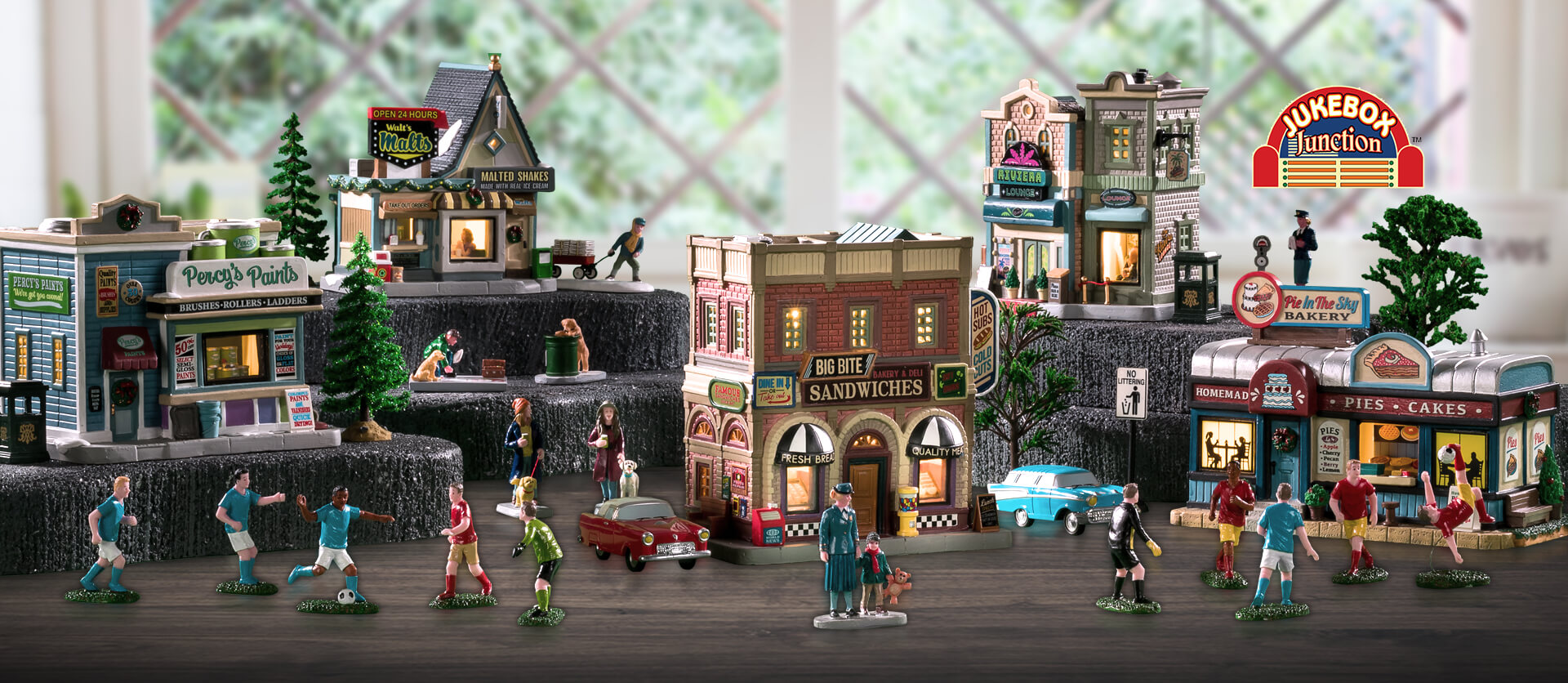 Lemax Jukebox Junction Village Collection